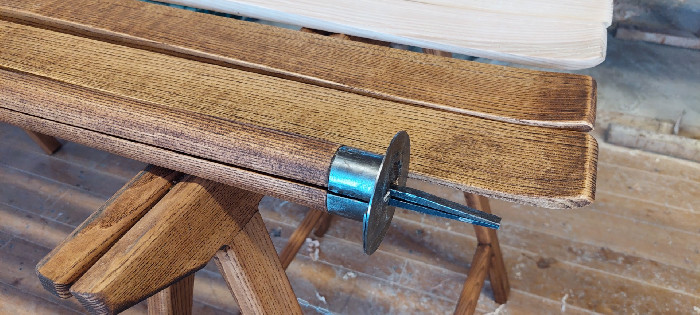 Split stick. Pole and ski poles in one